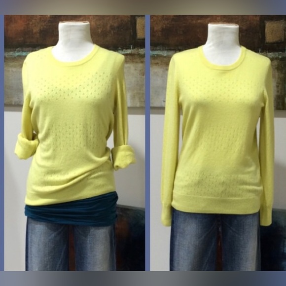 Equipment | Sweaters | Equipment Shane Yellow Crew Neck Cashmere ...